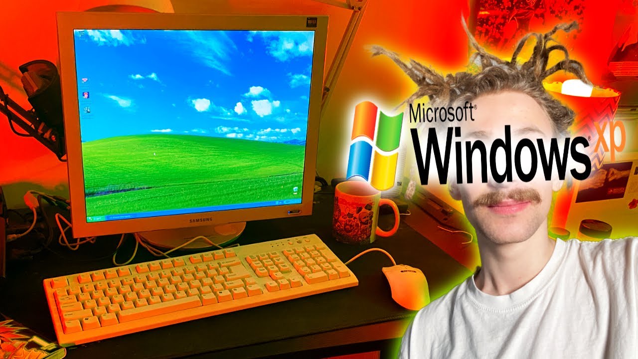 zbudowałem retro stanowisko z windows xp (nostalgia) - YouTube
