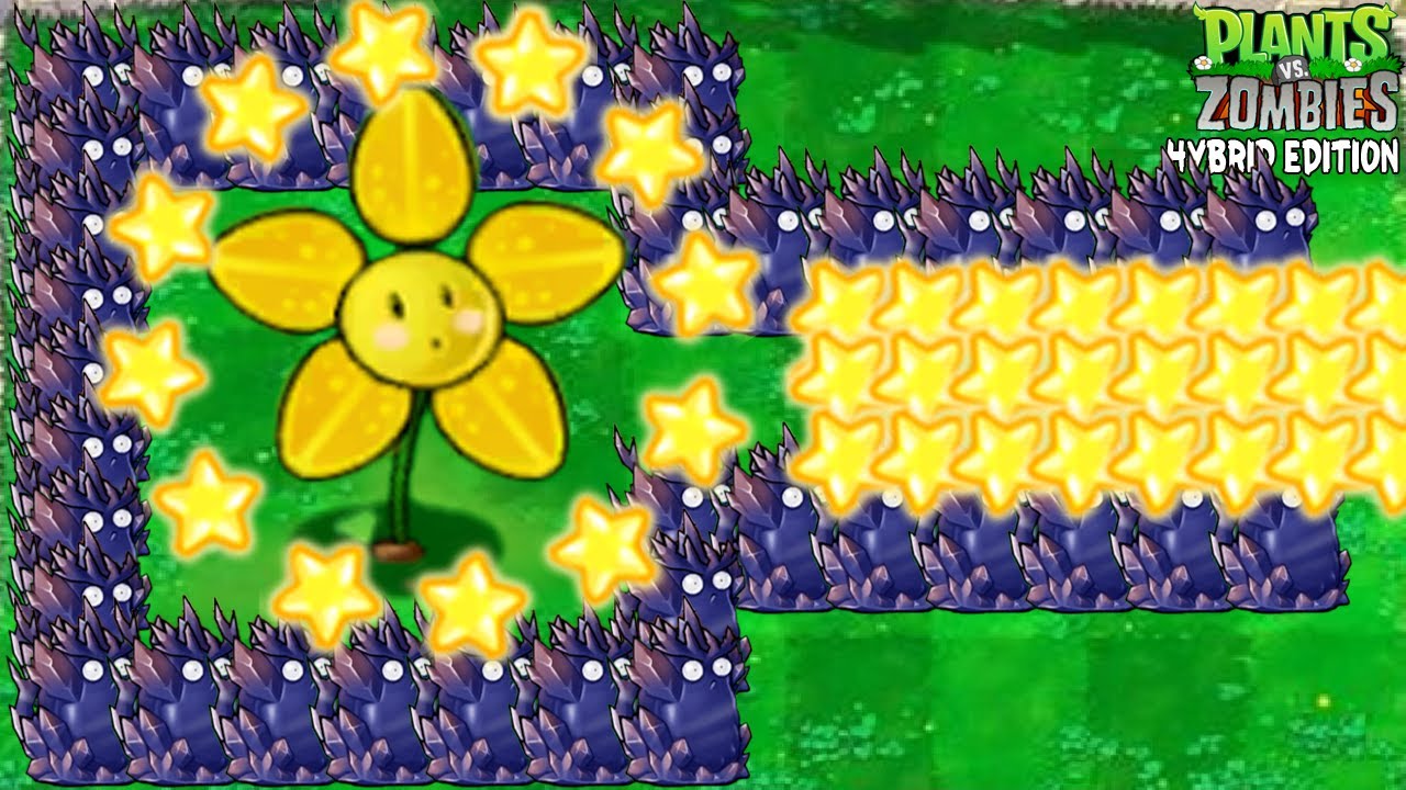 Super Starfruit Clover Vs All Zombies | Plants Vs Zombies Fusion - YouTube