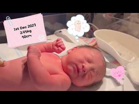 Newborn baby measurement at birth | Baby Valerie born at week 39+4 with ...