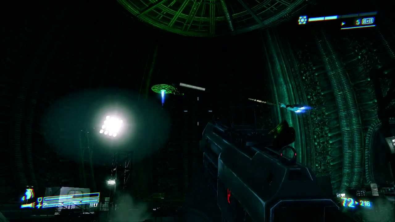 Aliens Fighting Ships Easter Egg (Aliens Colonial Marine gameplay ...