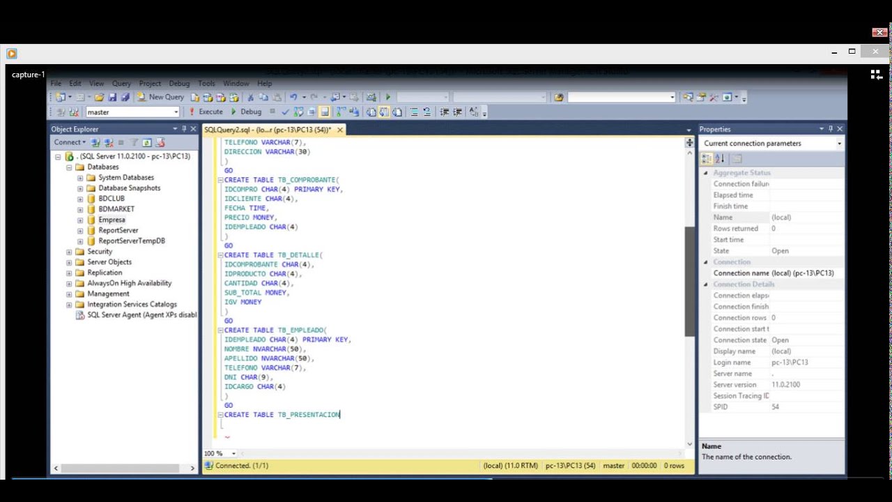 CREAR BASE DE DATOS- SQL SERVER ( RAPIDO Y FACIL) - YouTube
