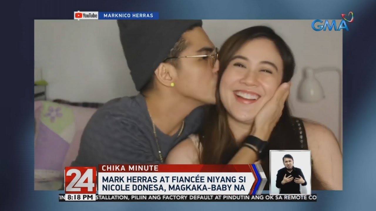 24 Oras: Mark Herras at Nicole Donesa, magkaka-baby na - YouTube