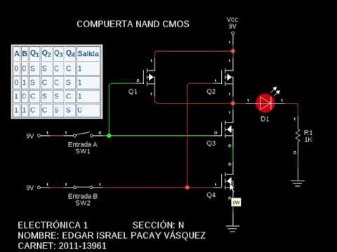 COMPUERTA NAND CMOS - YouTube
