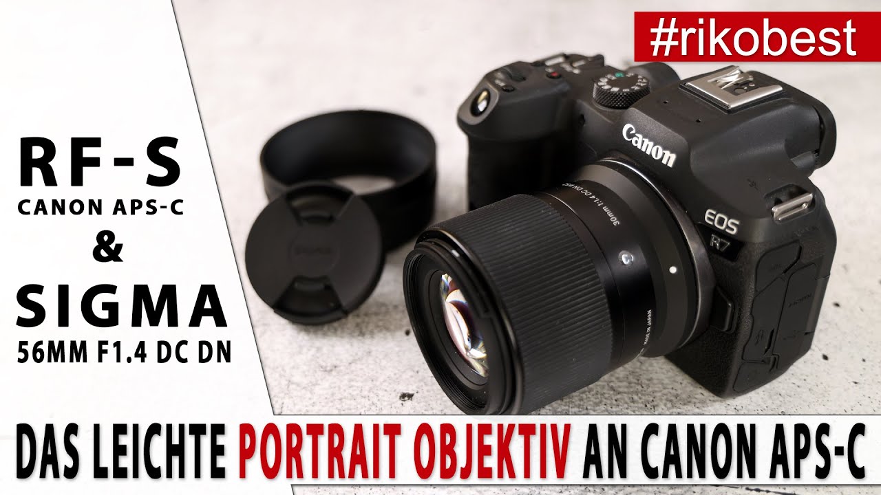 Sigma 56mm f/1.4 DC DN C an der Canon EOS R7 getestet, das leichte ...