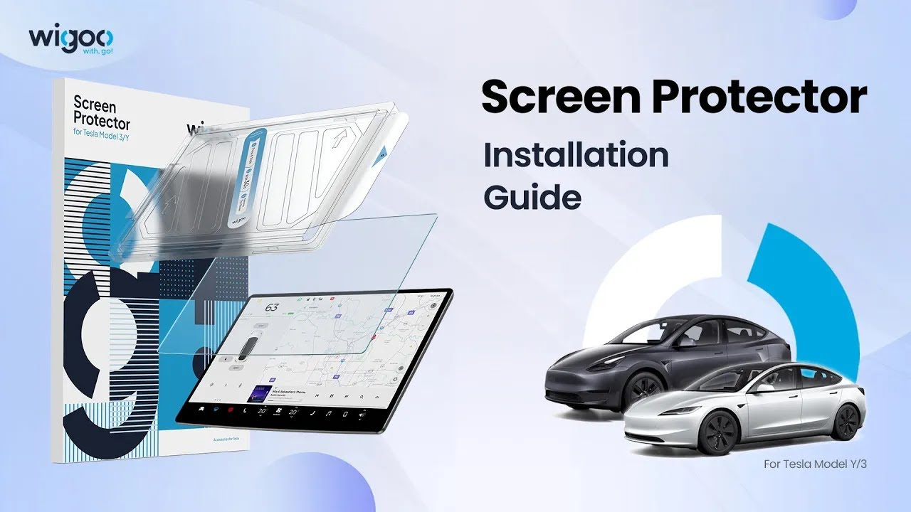 Wigoo Tesla Model Y Model 3/Y Screen Protector - Anti-Glare Matte - YouTube