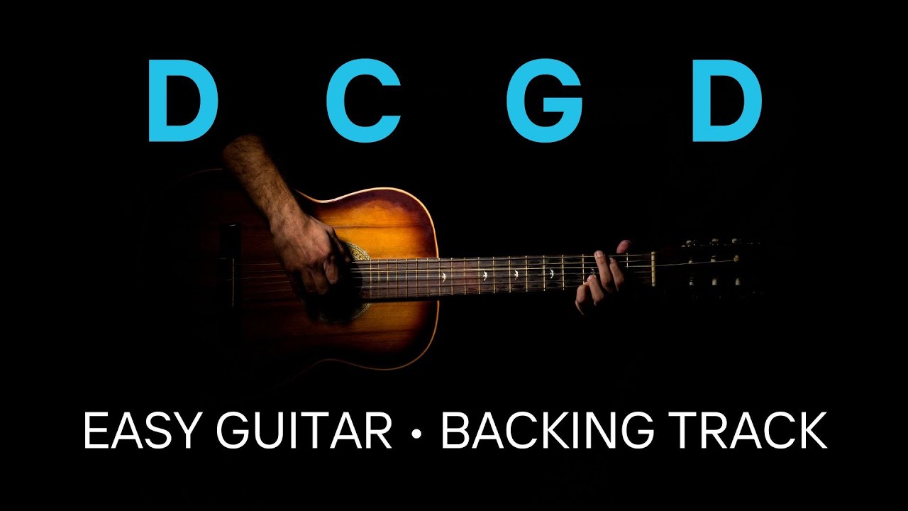 EASY GUITAR BACKING TRACK | D C G D | 85 BPM | No Guitar - YouTube