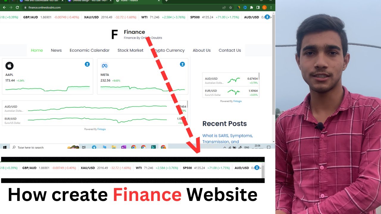 How to Create Finance Website 2023 || #financewebsite @EarnWithLabronaa ...