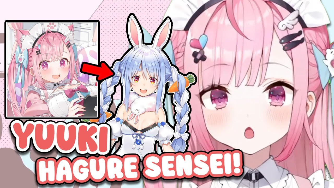 Sakuna looks so happy to have her illust drawn by Yuuki Hagure-sensei ...