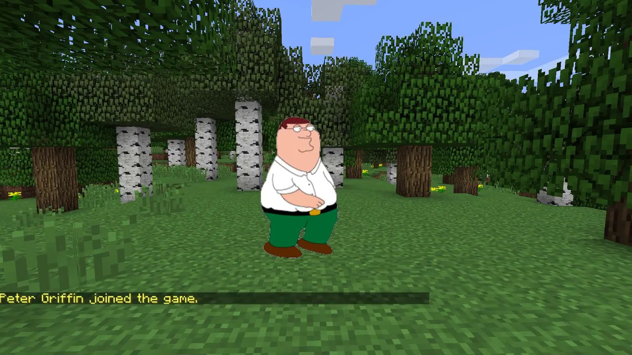 peter griffin plays minecraft - YouTube