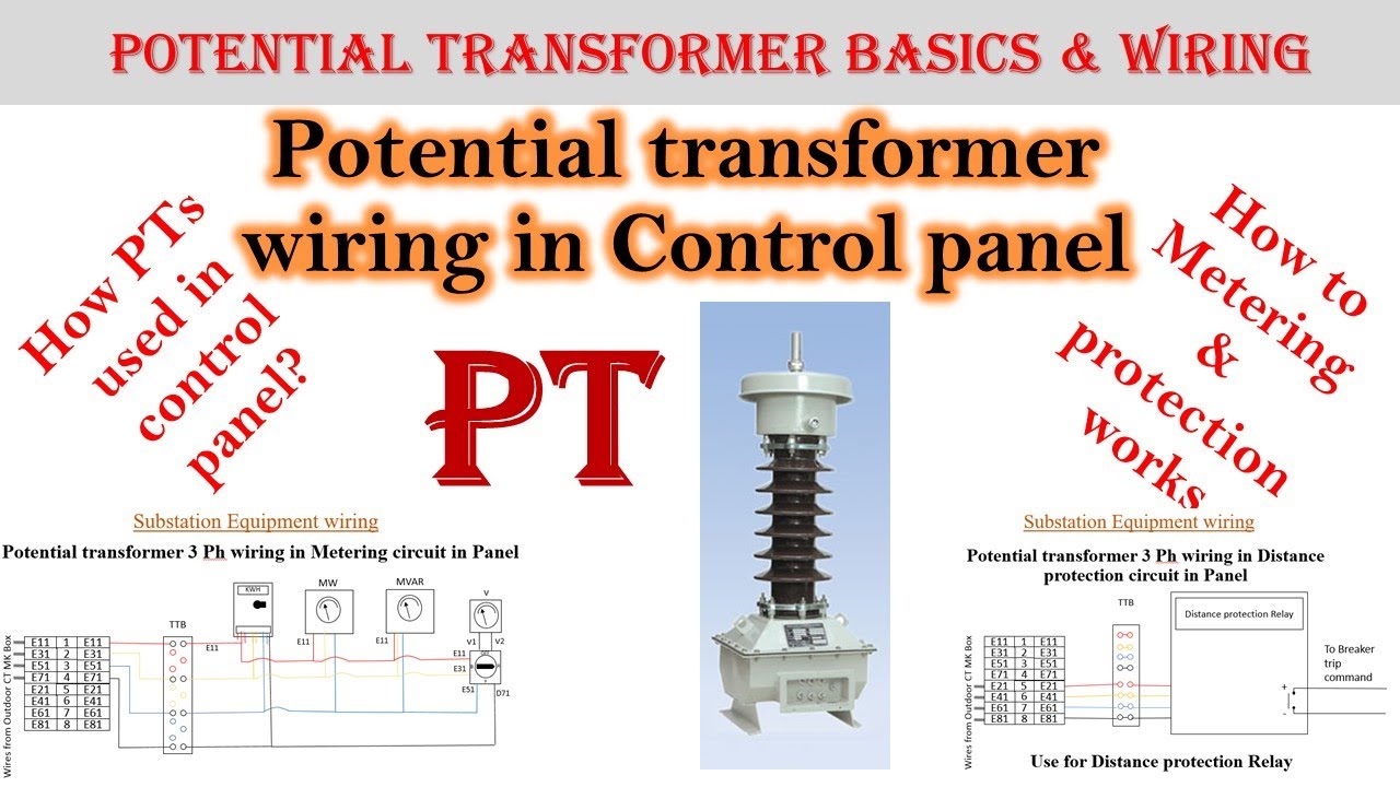 Potential Transformer || MK Box to control Panel wiring || Part - 3 ...