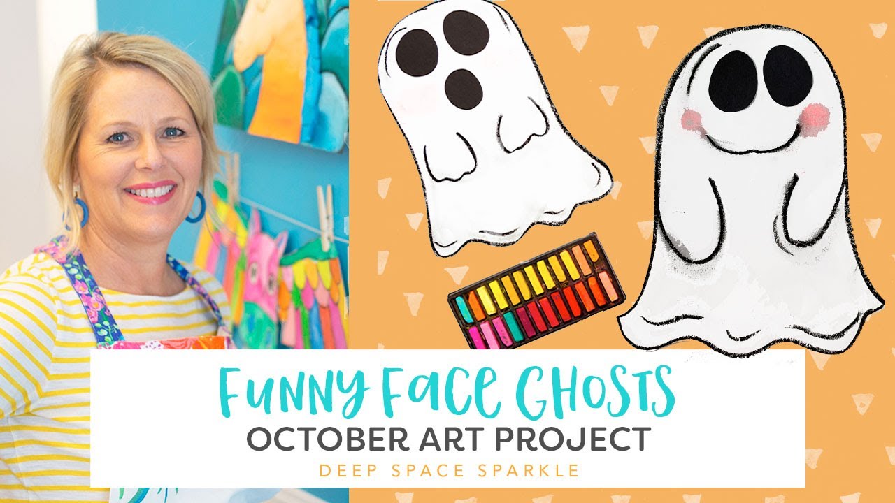 How To Create a Funny Face Ghost | ART LESSONS FOR KIDS - YouTube