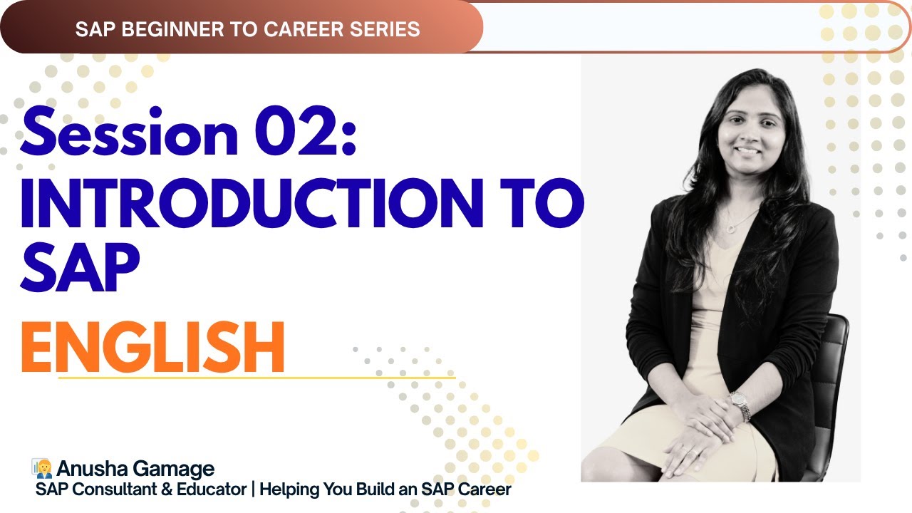 ERP SAP - Introduction to SAP in English - Episode 02 - YouTube