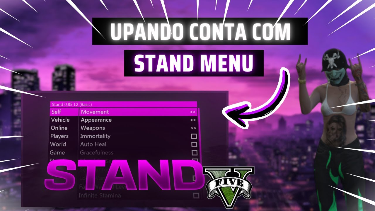 🚀 - UPANDO CONTA DE GTA V ONLINE! - USANDO STAND MENU ( DE FORMA SEGURA ...