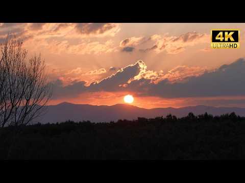 4K Gün Batımında Yavaşla, Akşamın Sakinliği ile Huzur