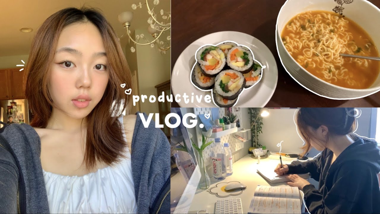[VLOG] getting my life together💌: lots of studying, mukbang, haul, full ...