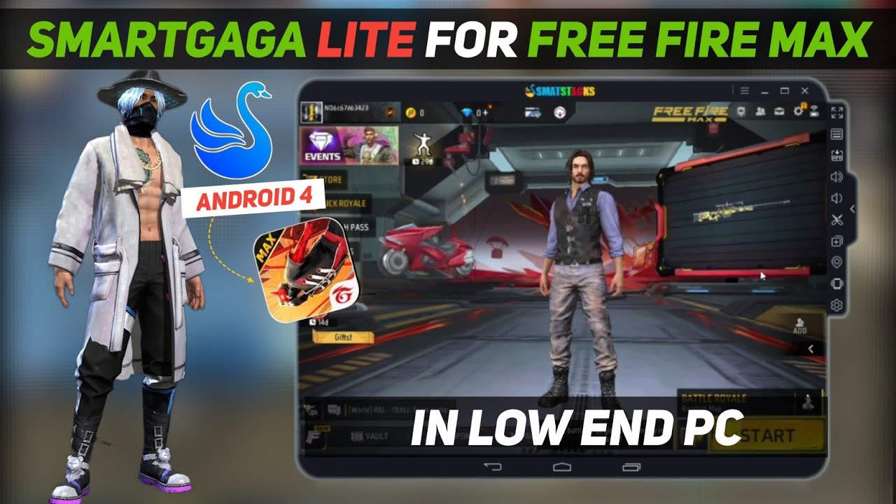 (2024) Best SmartGaga Version For Free Fire Max Low End Pc Without ...