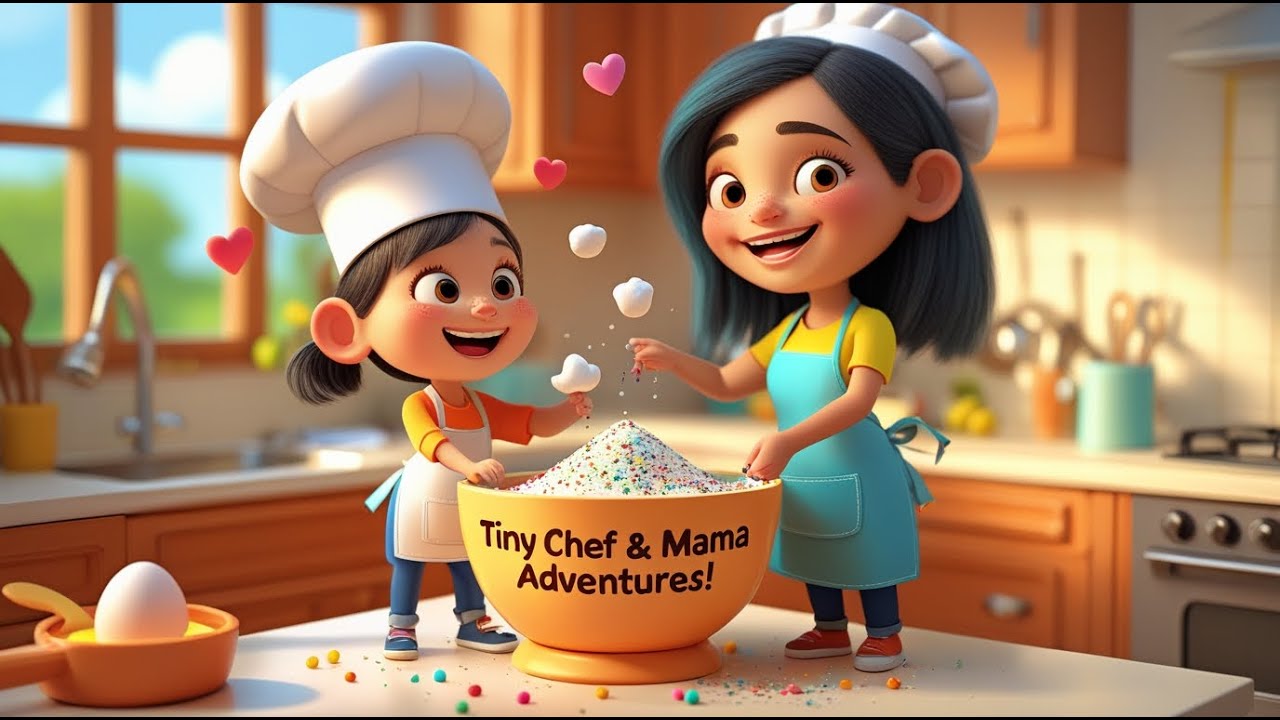 👩‍🍳 Tiny Chef & Mama Adventures | Fun Cooking Song for Kids 🎵 - YouTube