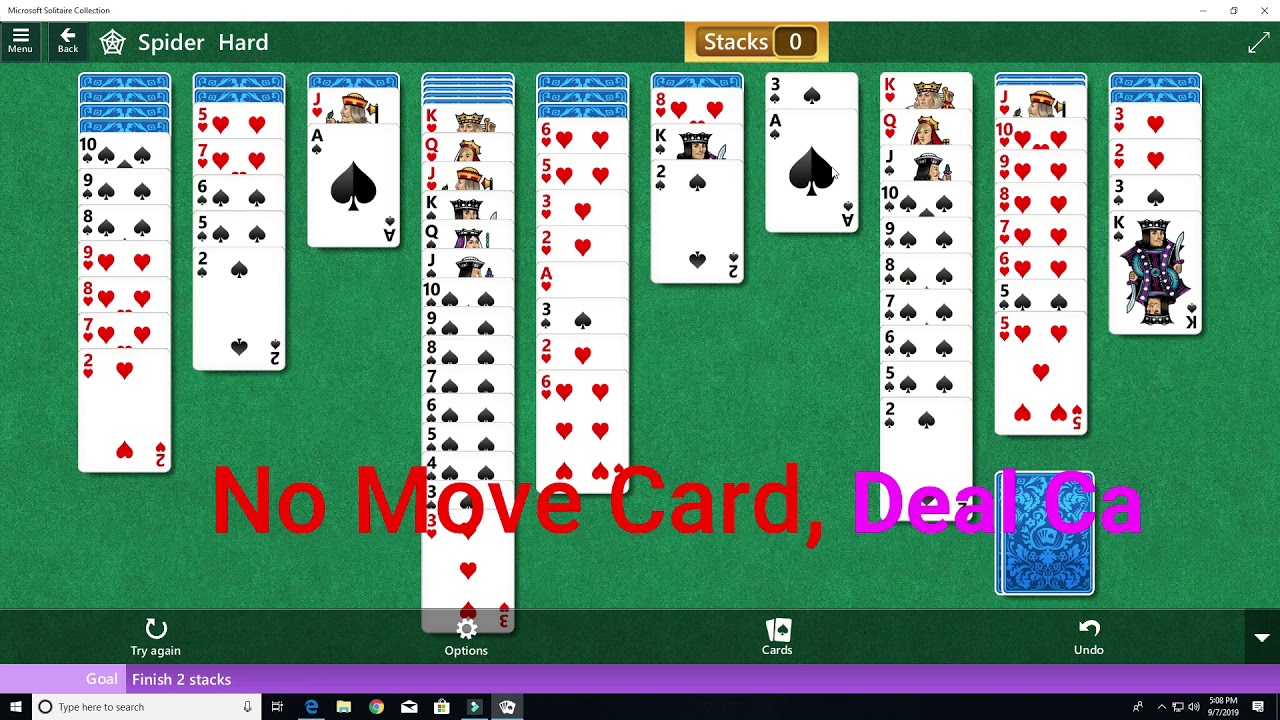 Microsoft solitaire collection star club classic spider hard - panalinked