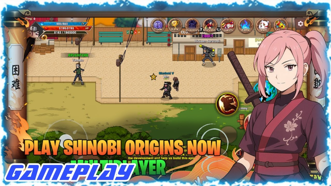 Shinobi Origins Gameplay - Pixel Naruto 2D Game Android APK iOS - YouTube