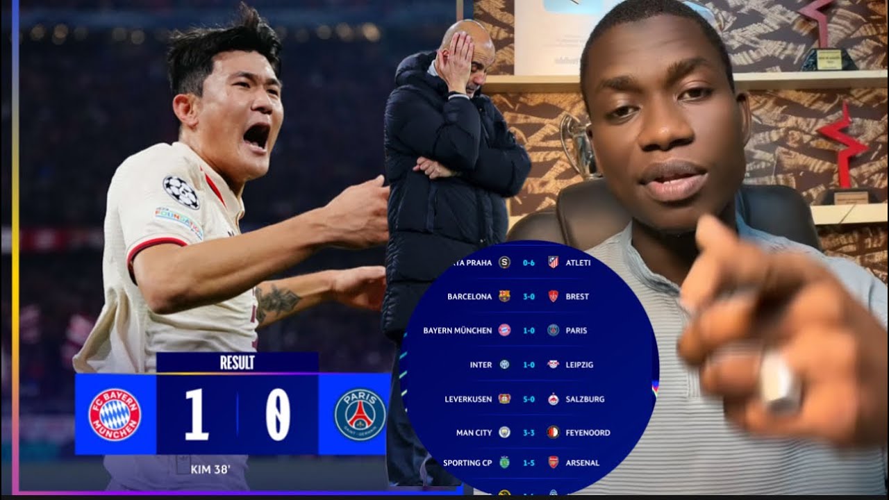 Man City en difficulté … PSG perd encore en ligue des champions les résultats - YouTube