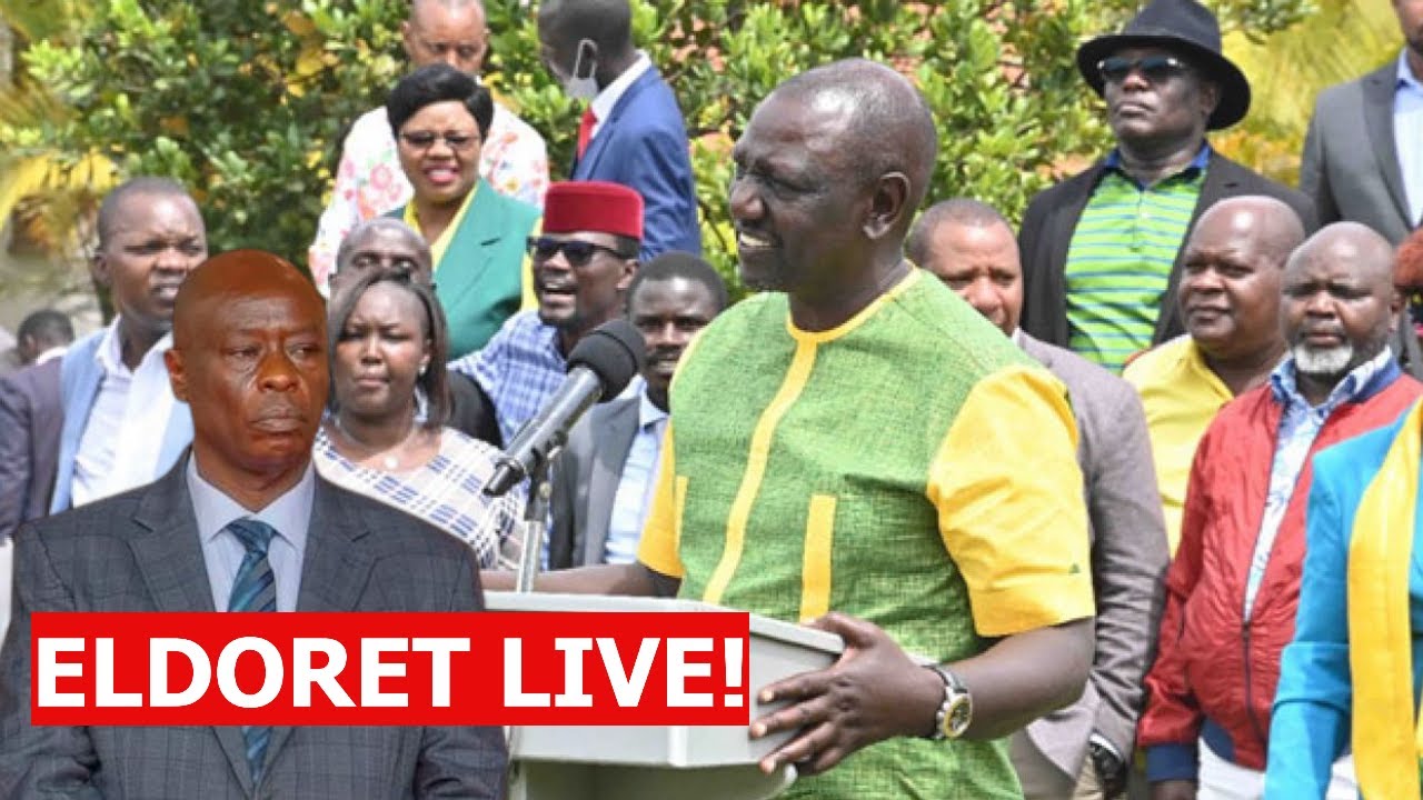 LIVE! RUTO IN ELDORET MAKING NEW CHANGES IN UDA PARTY AFTER GACHAGUA'S IMPEACHMENT - YouTube