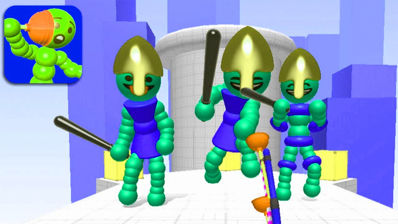 Plunger Hero | All Levels Gameplay Plunger Hero | NOOB vs PRO vs HACKER ...