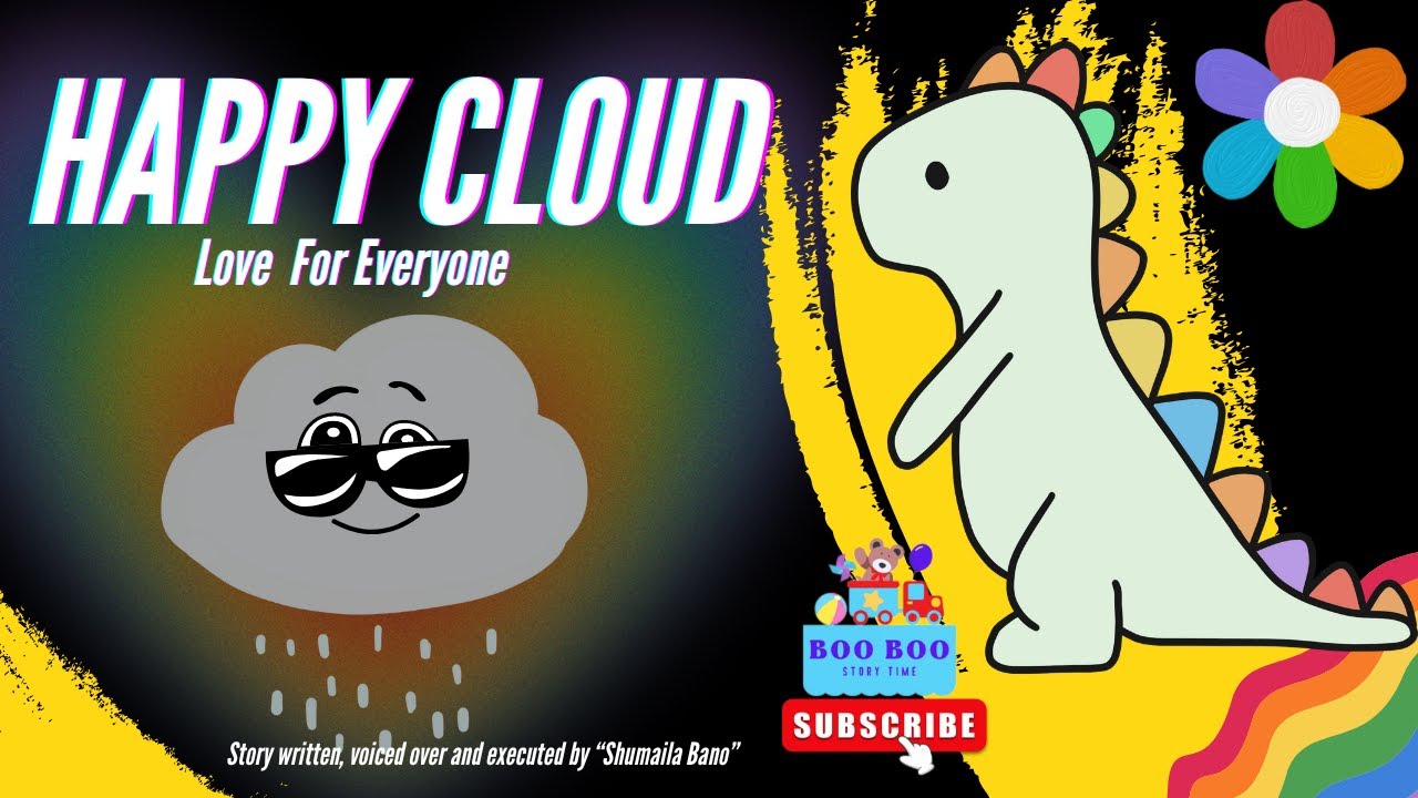 Happy cloud and Rainbow Dino / Best kids story / Boo Boo story Time ...