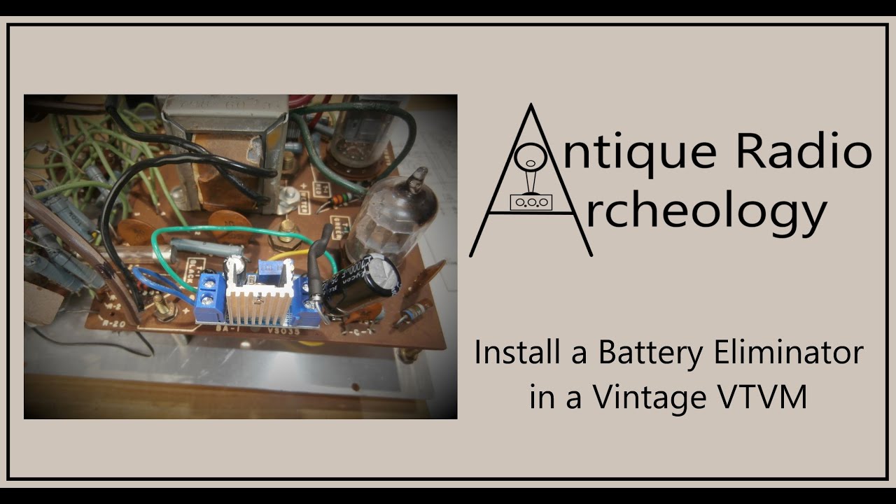 Install a Battery Eliminator in a vintage VTVM - YouTube