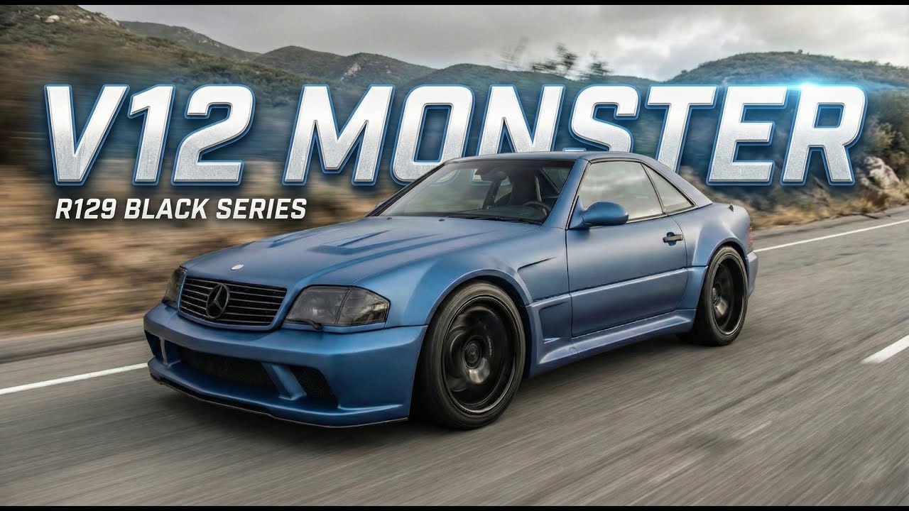 The V12 Monster: Mercedes R129 SL "Black Series" Concept in Frozen Blue ...