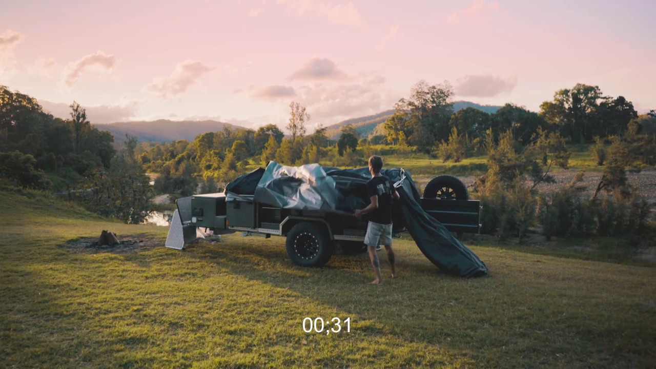 Trackabout Campers Touring Series - one person full set up - YouTube