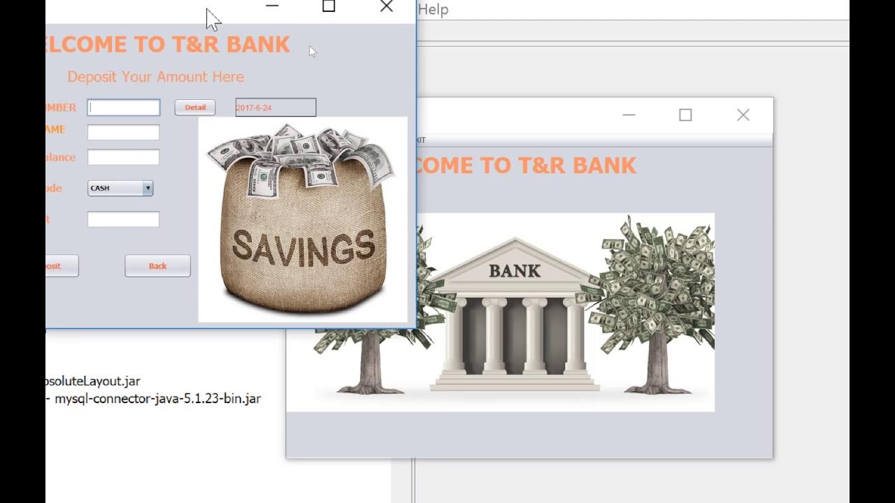 Banking System Project in JAVA - YouTube