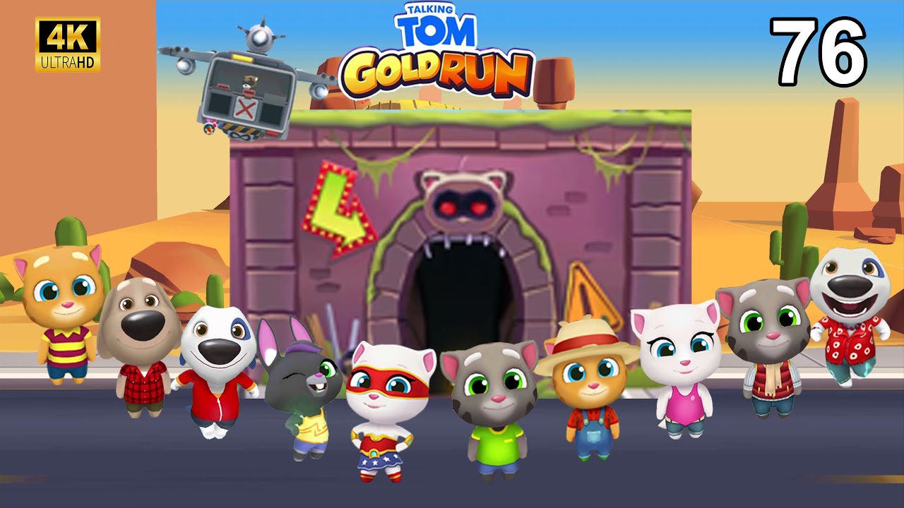 Talking Tom Gold Run Hank's Highway Iron Ben Gameplay / Part - 76 | 4K ...