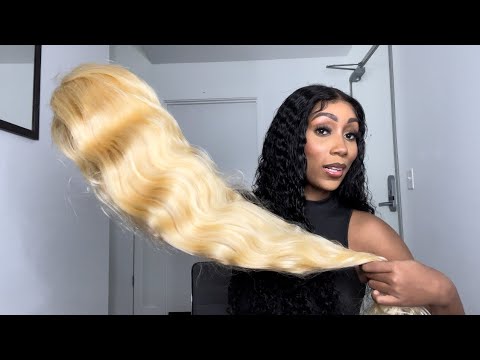 40 INCH #613 WIG UNBOXING AMA HAIR ON ALIEXPRESS 180% DENSITY 13X6 LACE ...