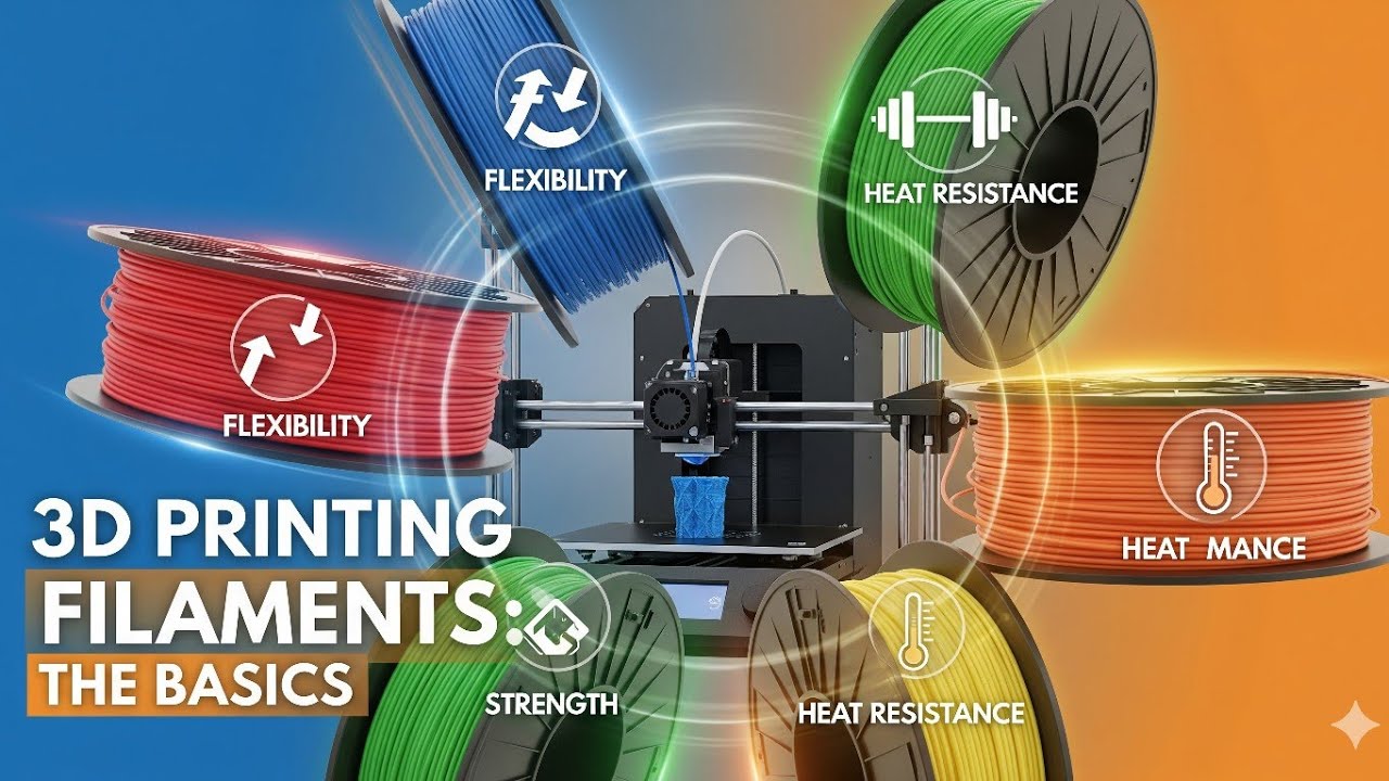 3D Printing Filaments Explained | PLA, PETG, ABS & More ...