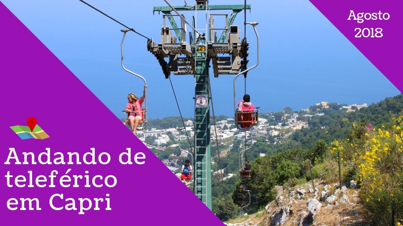 Como é andar no teleférico da ilha de Capri? #telefericocapri - YouTube