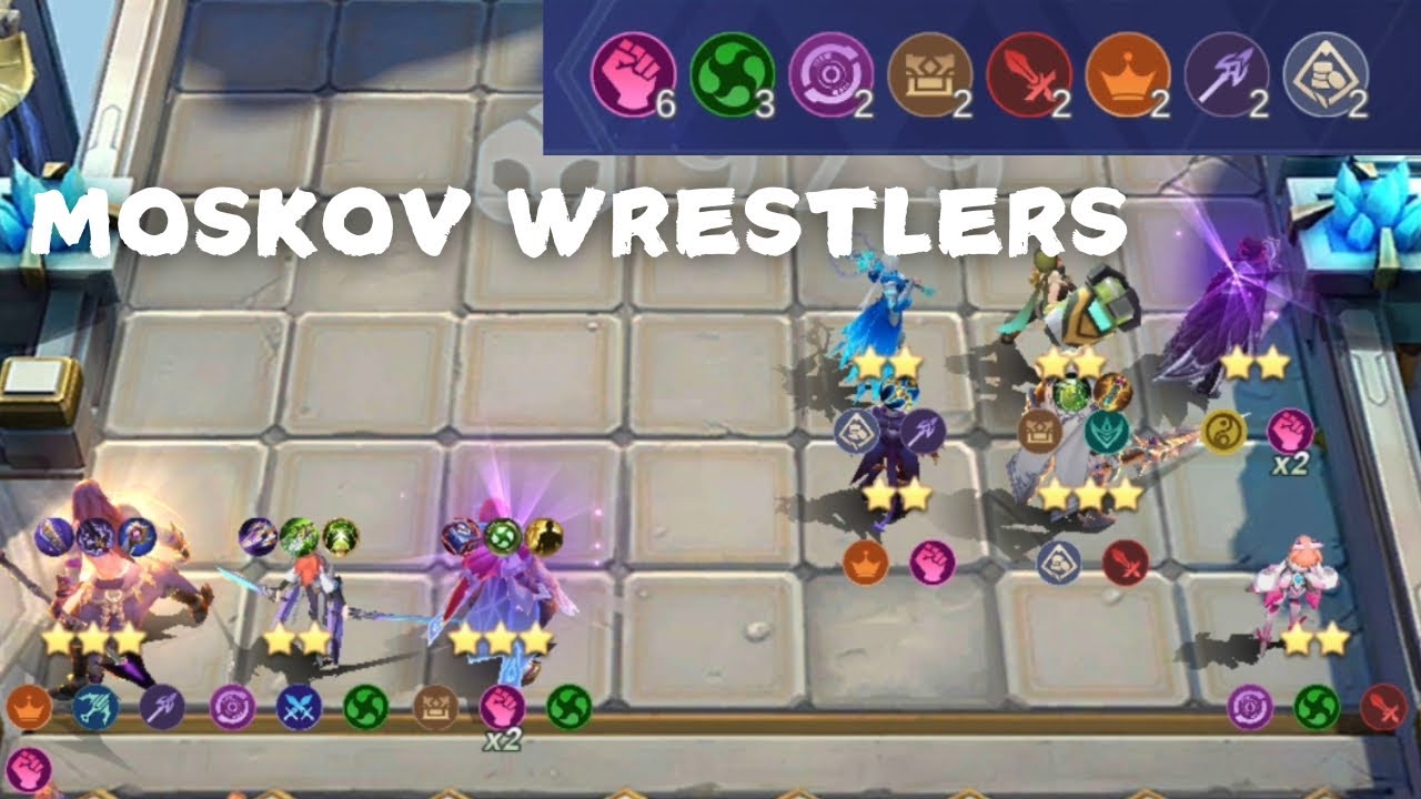 PRINCE MOSKOV FT. 6 WRESTLERS | HARPER SKILL 1 | MLBB MAGIC CHESS ...