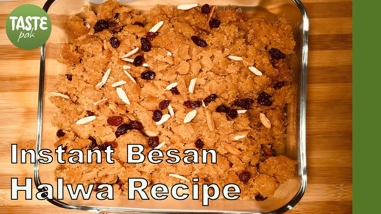 how to make Basan Ka Halwa Recipe by Taste Pak | Gram Flour Halwa ...