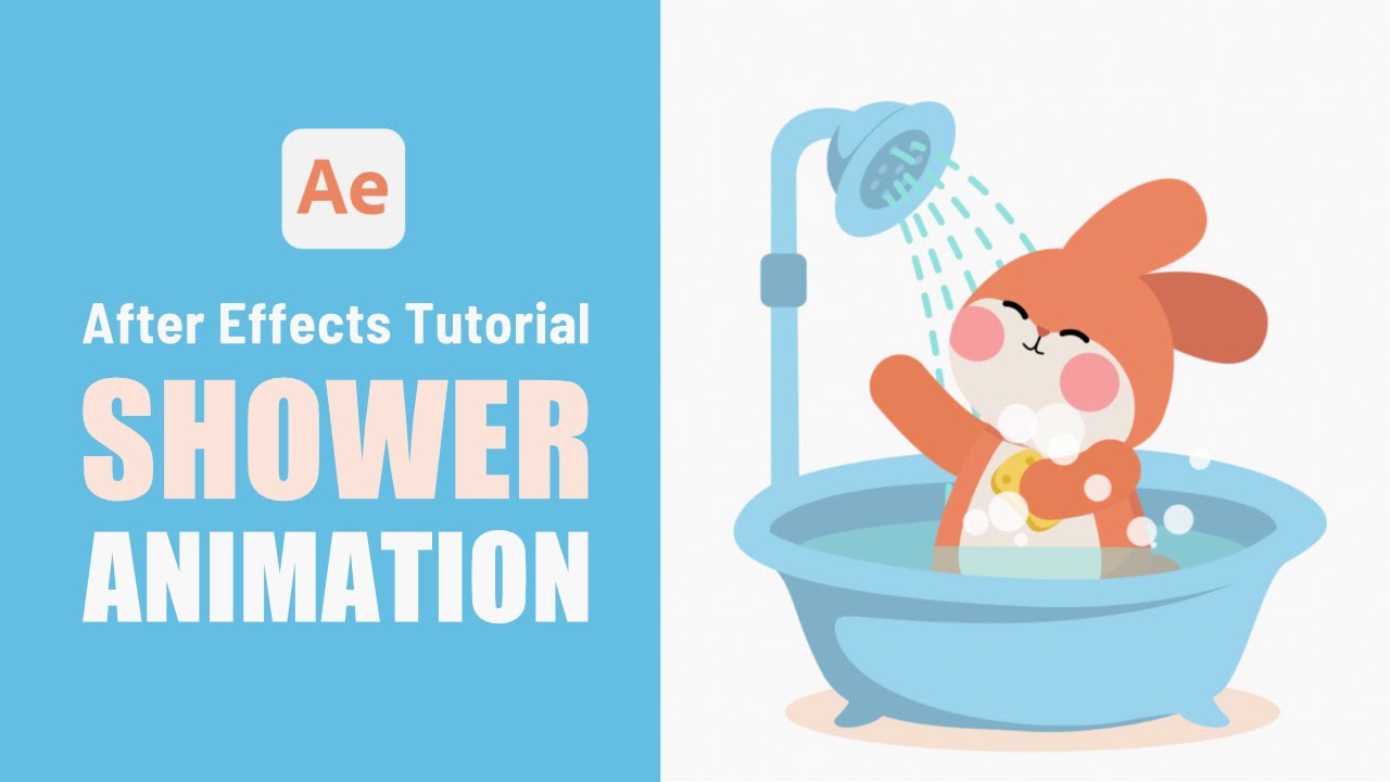 How to Animate a Showering Rabbit - After Effects Tutorial #84 - YouTube