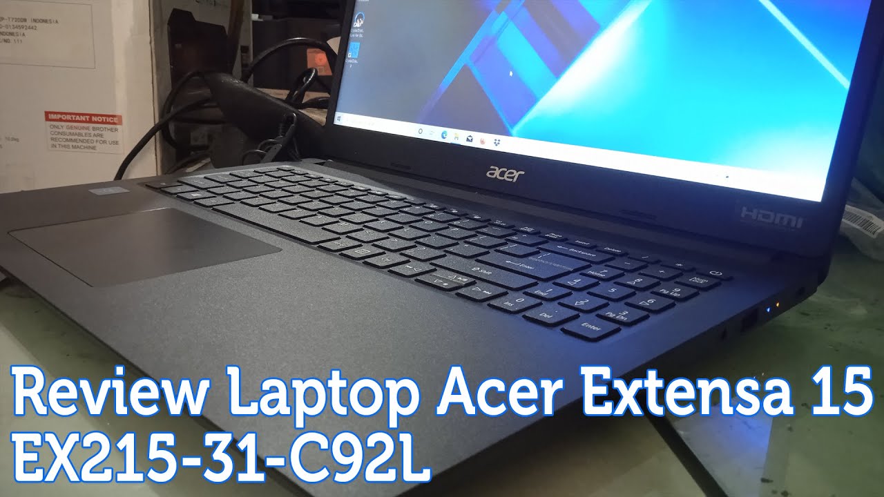 Review Laptop Acer Extensa 15 EX215 31 C92L - YouTube