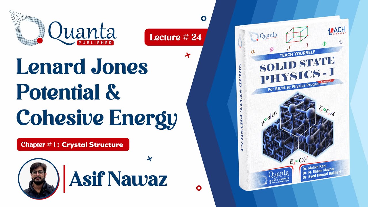 Lenard Jones Potential & Cohesive Energy | Solid State Physics-I | BS ...