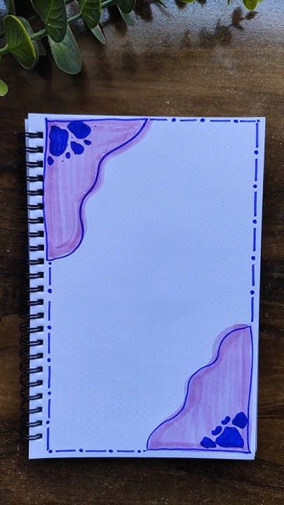 Project cover page design💜#satisfying #trending #ytshorts #diy #drawing ...