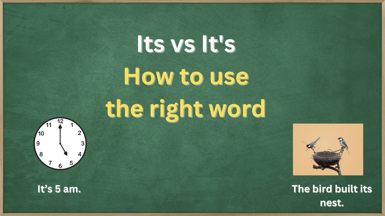 ITS vs IT'S | What's the difference? | Learn with examples | Difference between Its and It's ...