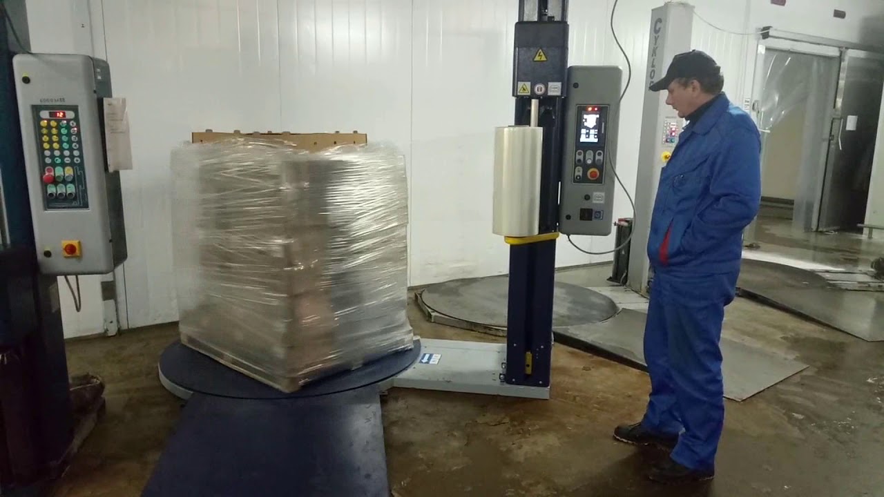 Запущен в работу полуавтоматический паллетообмотчик Robopac Rotoplat ...