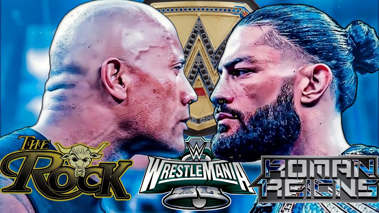 "INVINCIBLE" ROMAN REIGNS VS THE ROCK OFFICIAL PROMO FOR WRESTLEMANIA ...