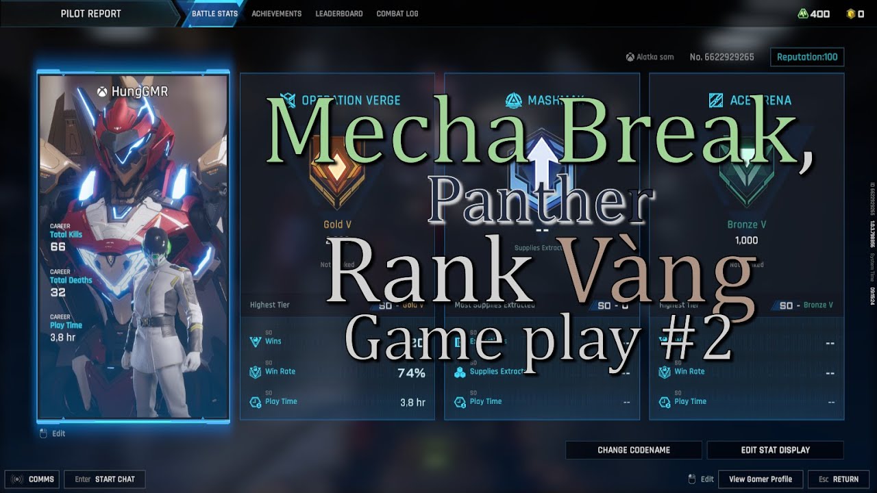 Mecha Break | Panther Rank Vàng #2 | Đường Lên Bạch Kim Đầy Thử Thách ...