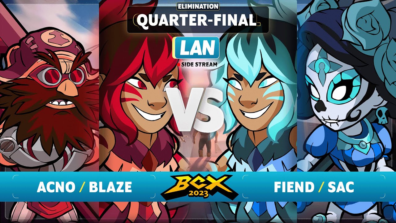Blaze & Acno vs SAC & Fiend - Elimination Quarter-Final - Brawlhalla ...