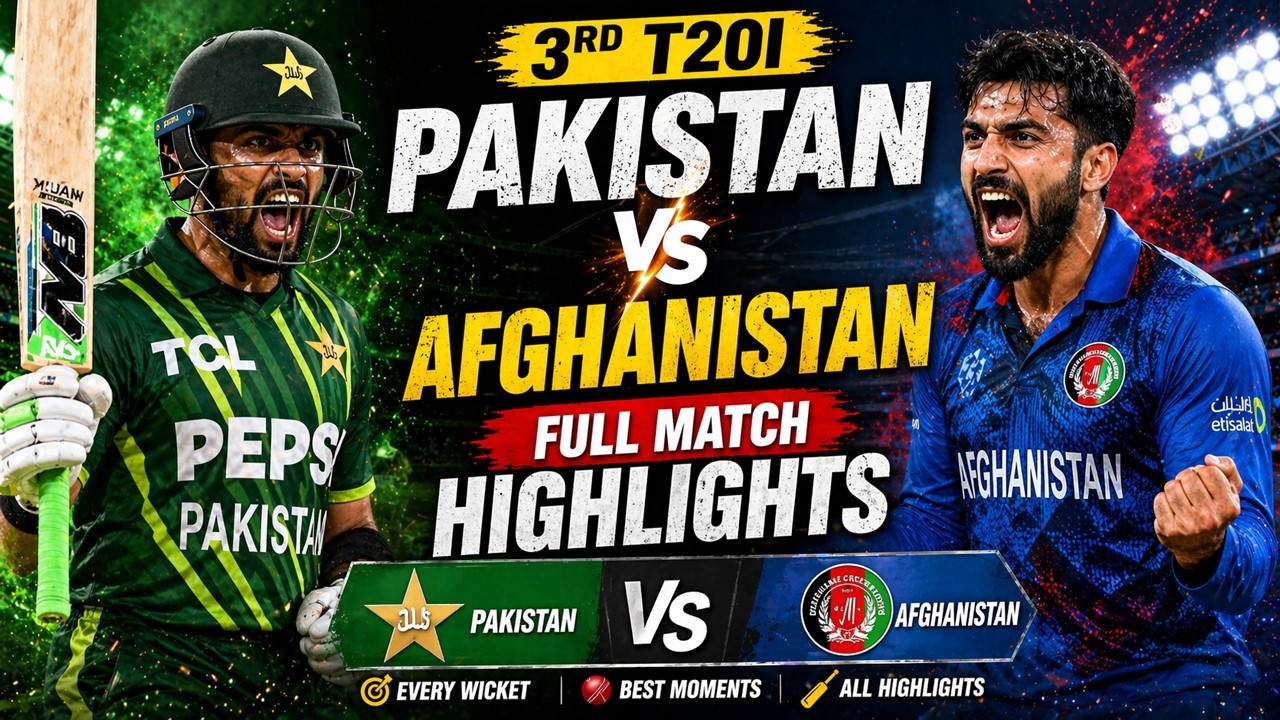 Pakistan vs Afghanistan 3rd T20I Match Full Highlights | Pakistan vs ...