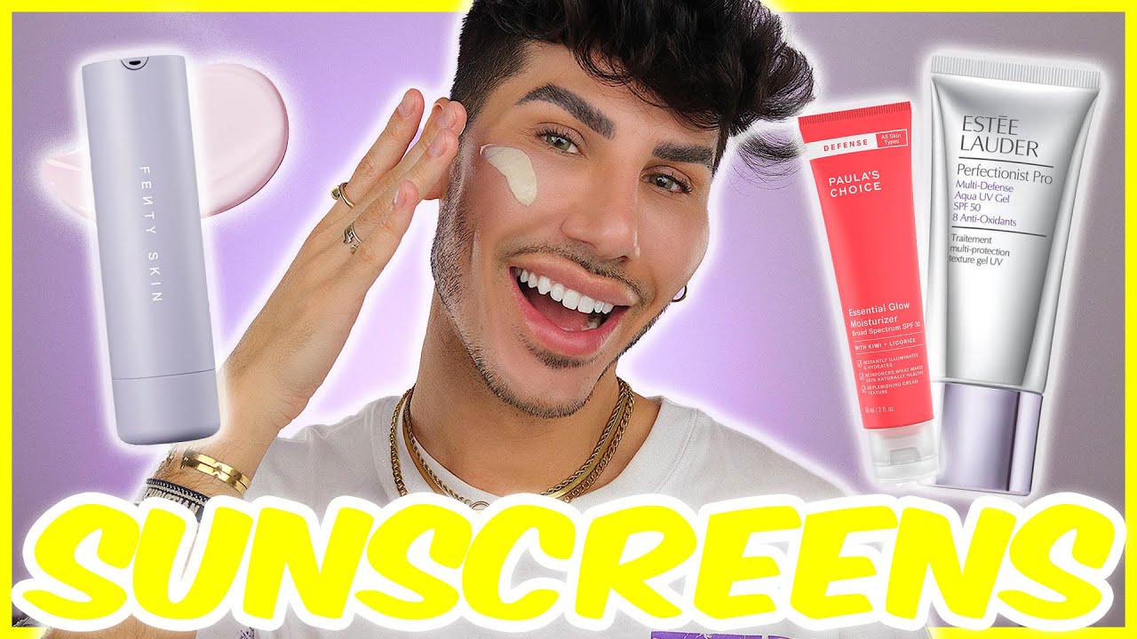 MY TOP FAVS SUNSCREENS FOR SUMMER TIME SIS?! COST + TEXTURE!! - YouTube