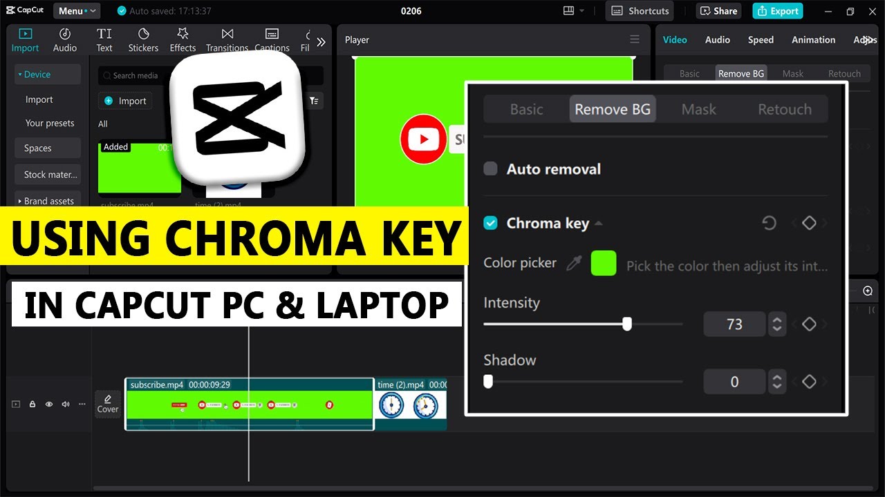 How To Use Chroma Key In Capcut Pc - YouTube