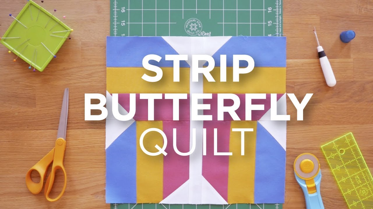 Quilt Snips Mini Tutorial - Strip Butterfly - YouTube